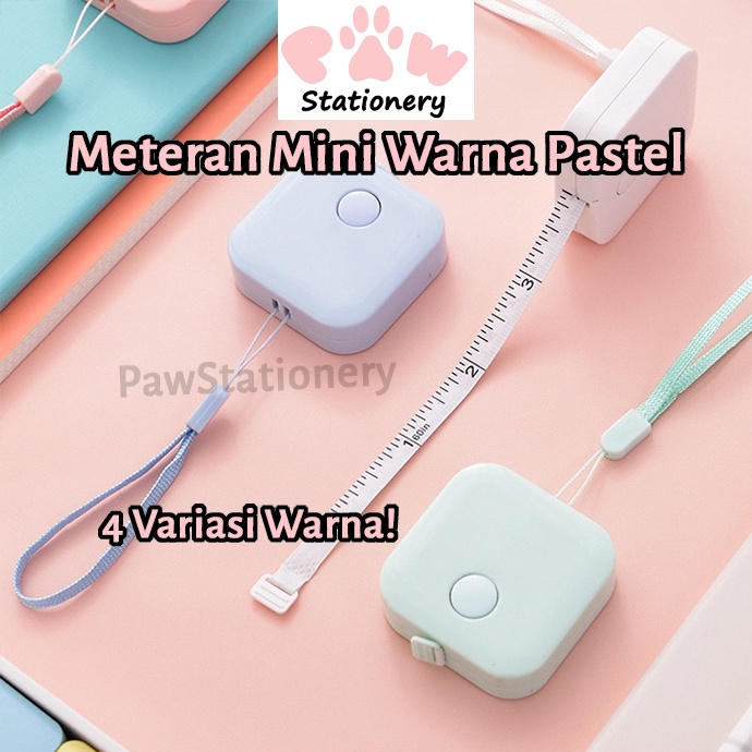 Jual Meteran Mini Berwarna Pastel Meteran Kecil Lucu Meteran Portable ...