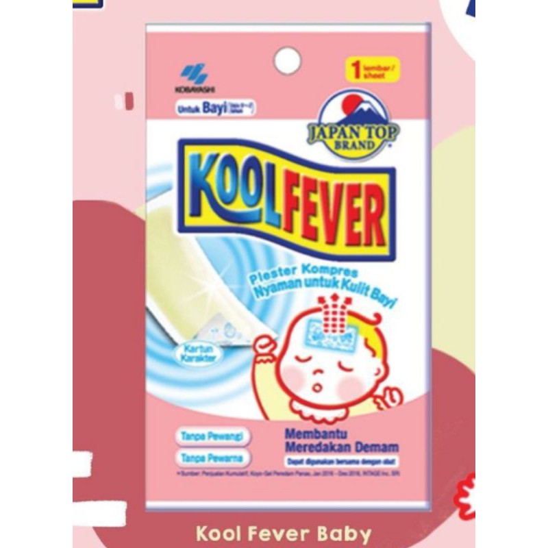 Jual KOOL FEVER Plester Kompres Demam Sakit Kepala Bayi Anak Dewasa Sachet isi 1 | Shopee Indonesia