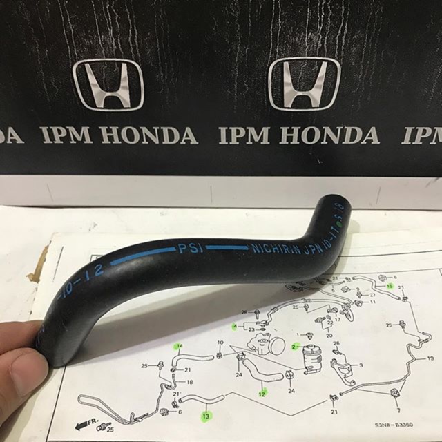 Jual Selang powersteering Odyssey RA6 53733 S3N Selang tabung Hose oil ...