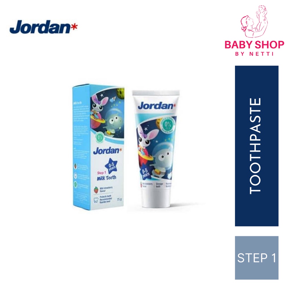 Jual JORDAN KIDS TOOTHPASTE STEP 1 0-5 YEARS | Shopee Indonesia