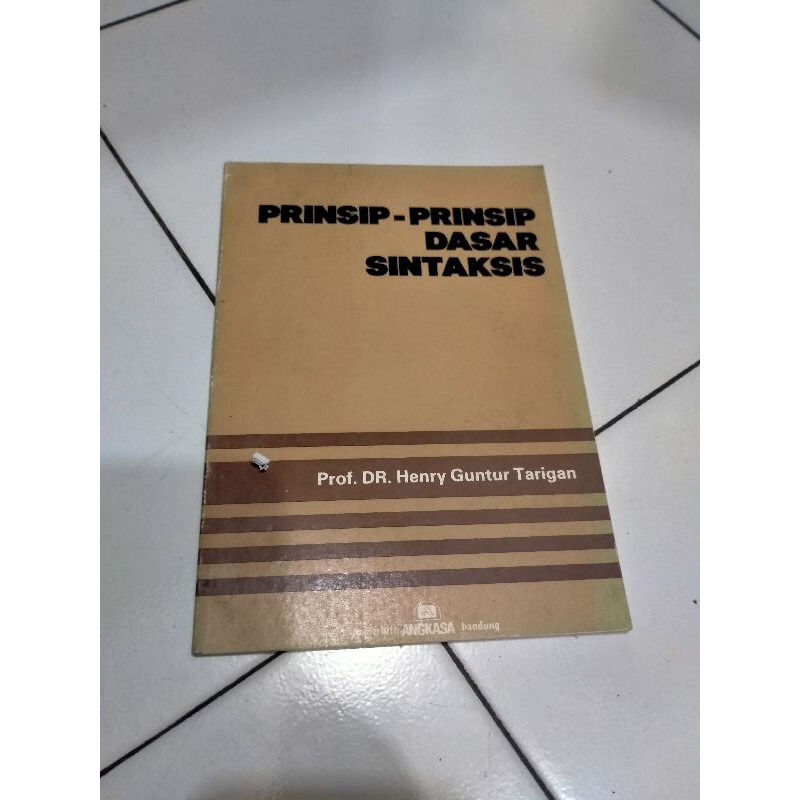 Jual Prinsip Prinsip Dasar Sintaksis - Henry Guntur Tarigan | Shopee Indonesia