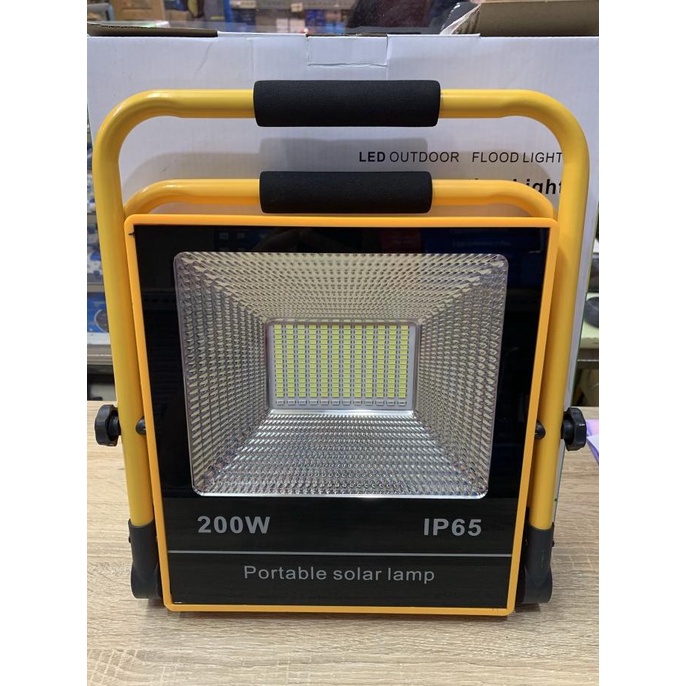 Jual Lampu Emergency Portable Led 200W 200 Watt Charge USB / Solar ...
