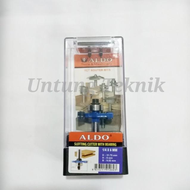 Jual Aldo Mata Profil Slotting 1/4" X 6Mm - Sloting Bit Tct Blade ...