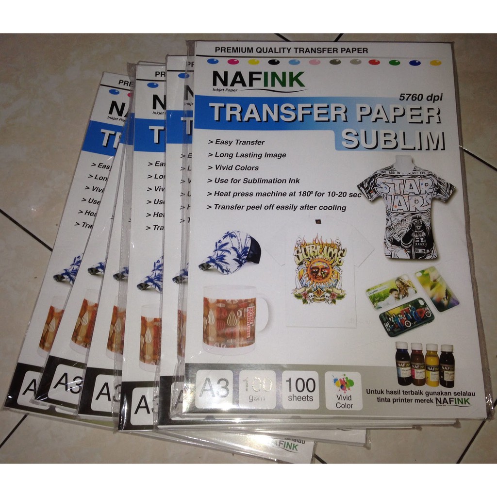 Jual Kertas Sublim / Sublimation Paper A3 100 gsm 100 lembar / pack ...
