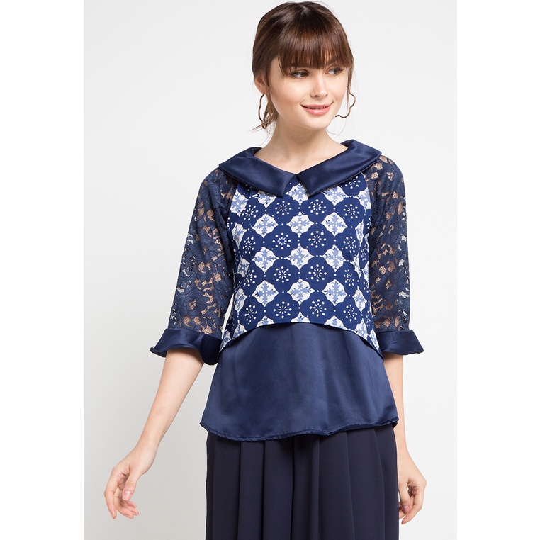 Jual Vestiti Clearance Sale Batik Gendis Brokat Top | Shopee Indonesia