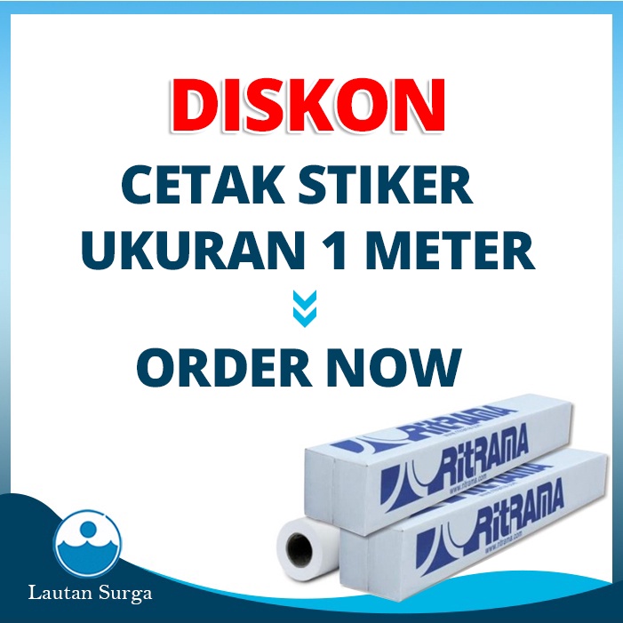 Jual Cetak Stiker Ritrama 1 Meter, Sticker Ritrama Laminasi Glossy atau ...