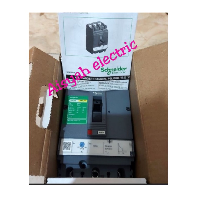 Jual MCCB CVS 100B 63A, 80A & 100A 3P SCHNEIDER ORIGINAL | Shopee Indonesia