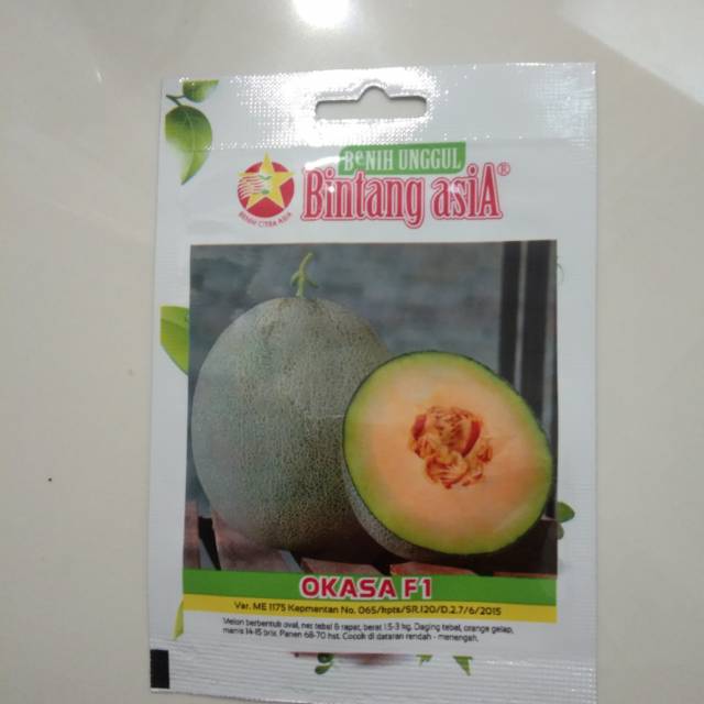Jual Benih/Bibit Melon OKASA F1 ( Bintang Asia )1 | Shopee Indonesia