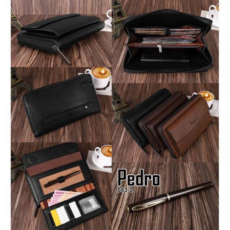 Jual Handbag/Clutch pedro Pria dan Wanita + Pulpen Terbaru Original 083 ...