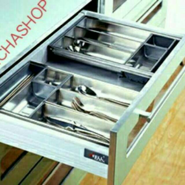 Jual RAK SENDOK LACI STAINLEIS STEEL 50 CM | Shopee Indonesia