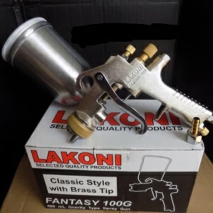 Jual F100 G Alat Semprot Cat Spray Gun SpraygunTabung Atas Lakoni F 100 ...