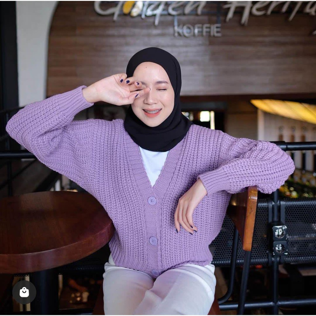 Jual KALILA - ARSY Cardy Cardigan Rajut Wanita Dewasa | Kardigan Rajut Wanita | Shopee Indonesia