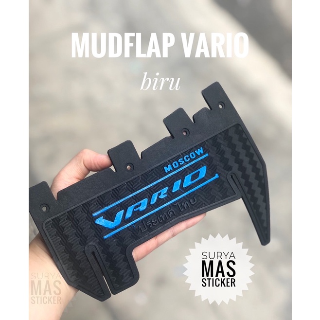 Jual mudflap vario 125 150 mud flap motor pelindung lumpur karet karbon ...
