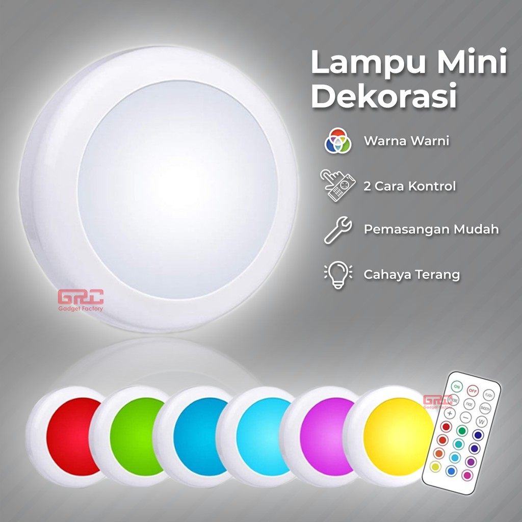 Jual Lampu Tidur LED Sensor Sentuh Remote Lampu Dekorasi Dinding Lemari ...