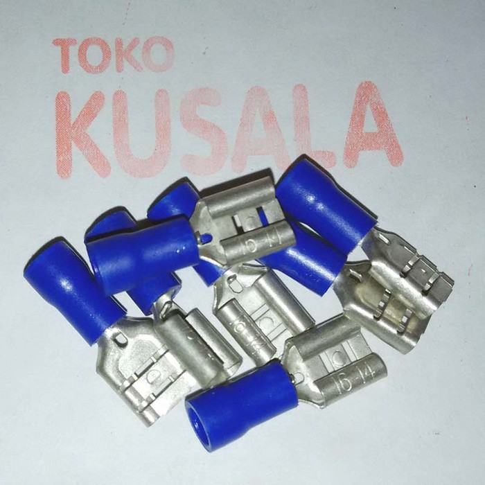 Jual SKUN BIRU Female / Skun untuk kabel warna biru | Shopee Indonesia