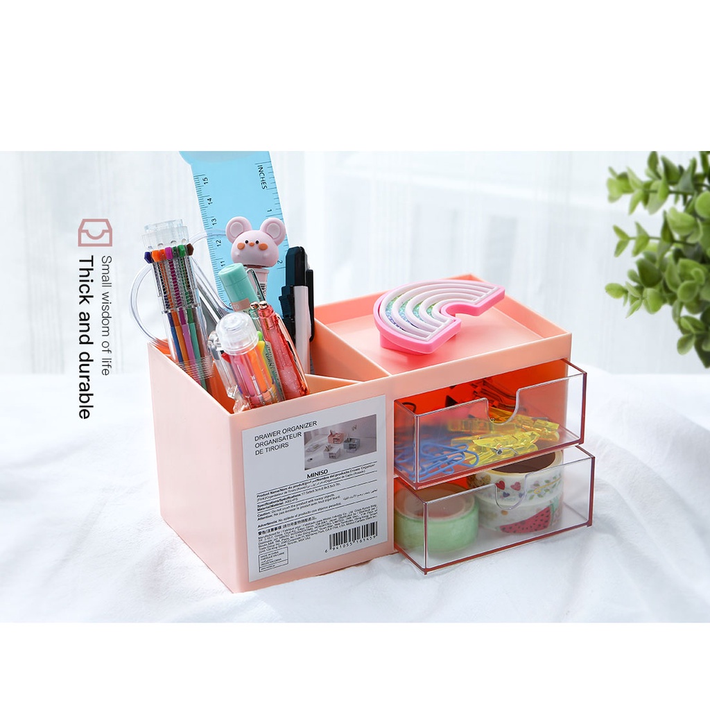 Jual MINISO Drawer organizer pastel colors. Rak akrilik miniso ready ...