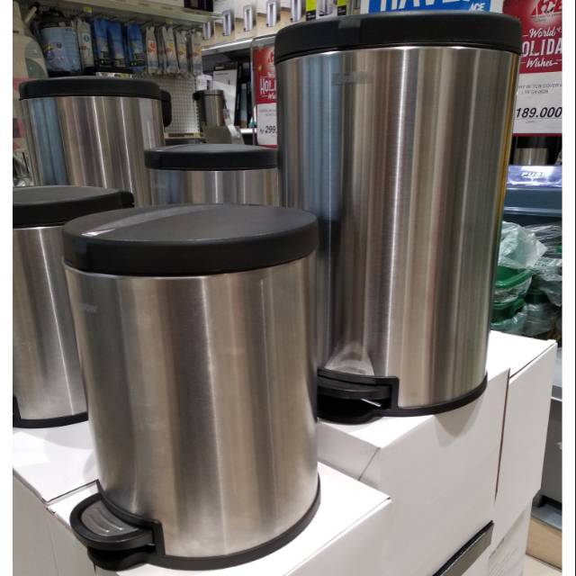 Jual TEMPAT SAMPAH INJAK KRISBOW / TRASH BIN PEDAL / TEMPAT SAMPAH PEDAL STAINLESS MURAH ...