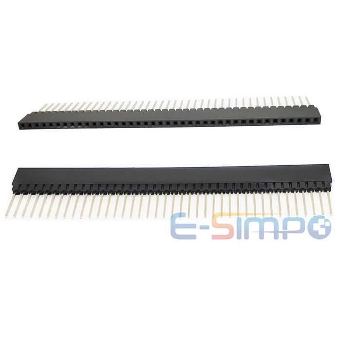 Jual 1x40 Female Header Long Pin Kaki Panjang 40pin PC104 Stackable ...