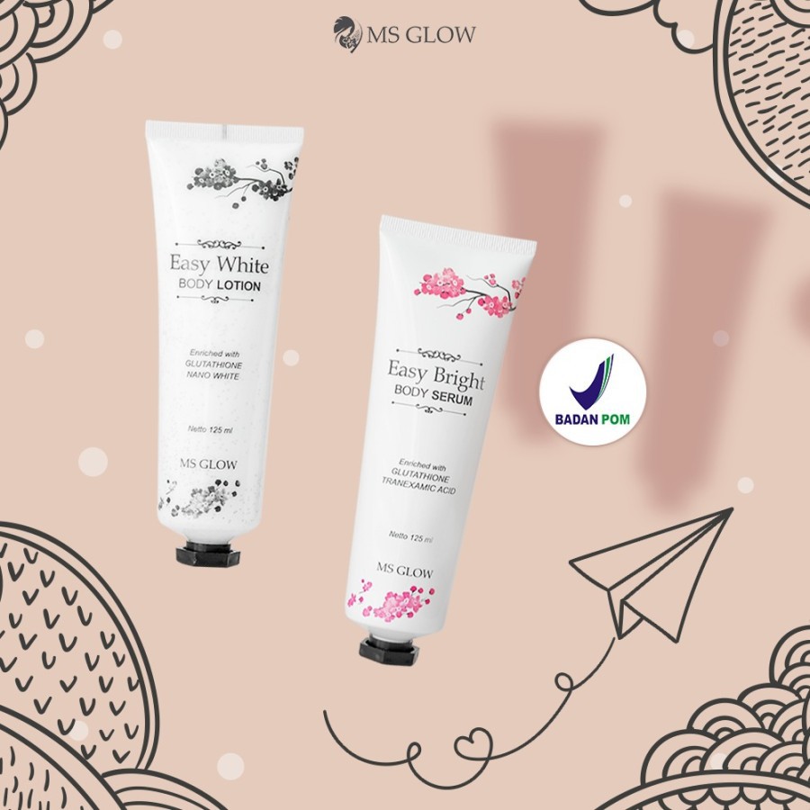 Jual Body Series MS Glow Paket Body msglow body lation Glasskin Drink ...