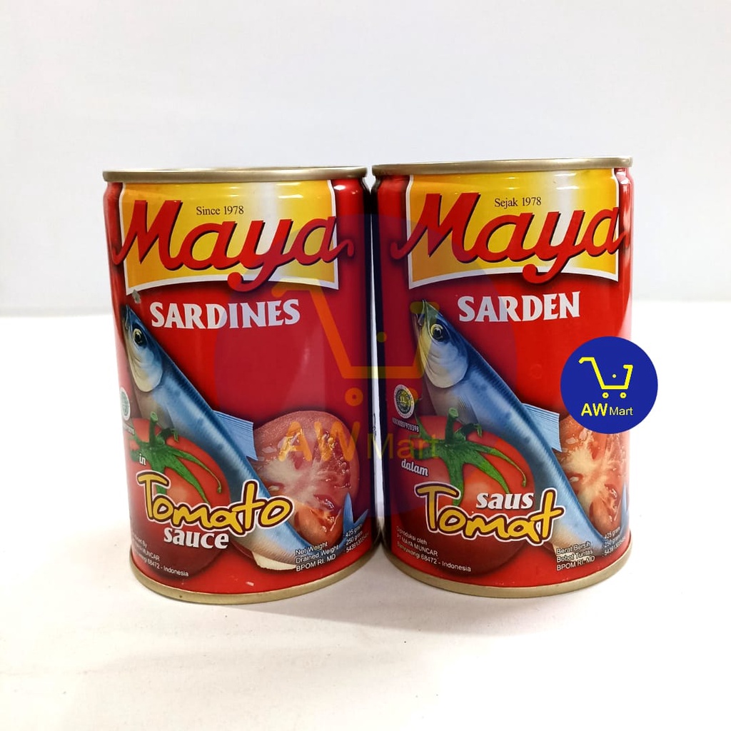 Jual MAYA SARDINES KALENG TOMAT - 425GRAM - SARDEN MAYA KECIL 425GR ...