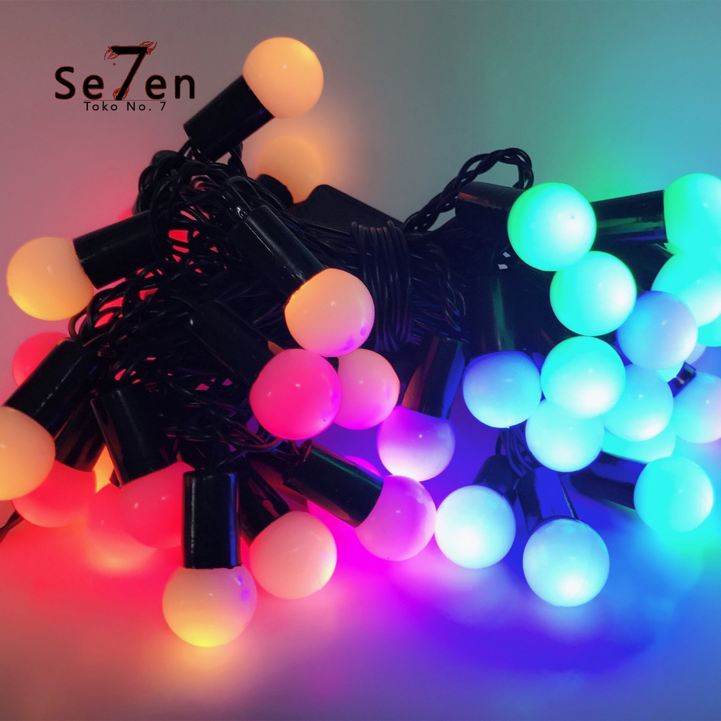 Jual 40 LED Lampu Tumblr / Natal LED / Dekorasi / Twinkle Light RGB 40L | Shopee Indonesia