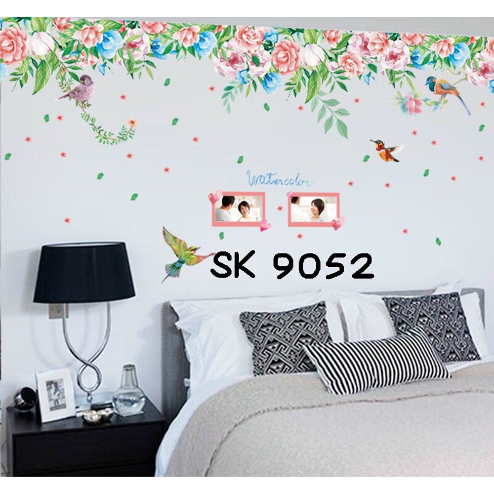 Jual Stiker Dinding XL Bunga Gantung Warna Kekinian DBS SK 9052 ...