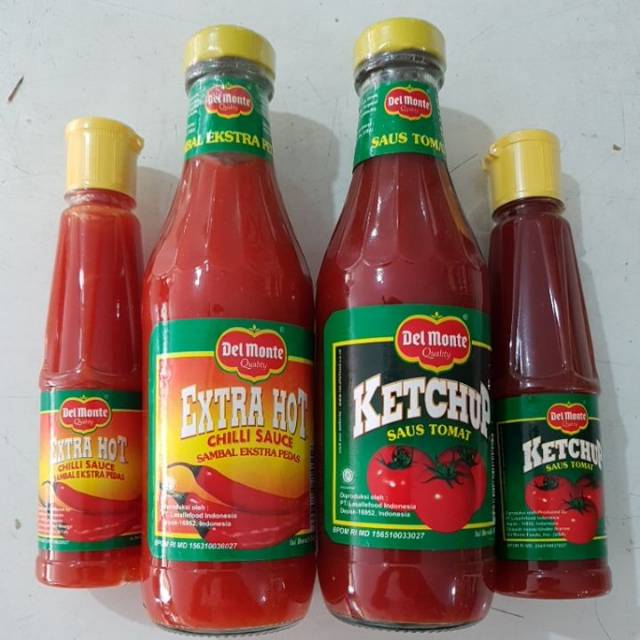 Jual Saus tomat saos sambal Delmonte extra hot sauce chili tomato ...