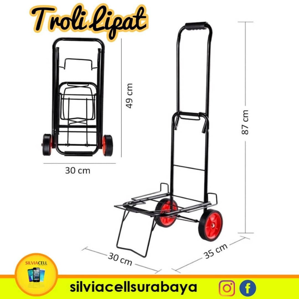Jual Trolley Besi Troli Lipat Besi Galon Tabung Gas Serbaguna | Shopee ...