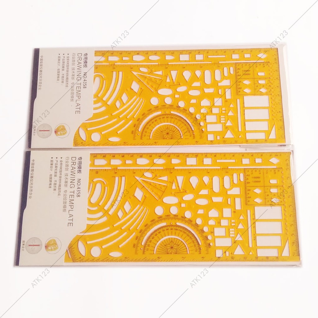 Jual Penggaris / Mal Bentuk / Bangun Datar Jinsihou 4358 | Shopee Indonesia