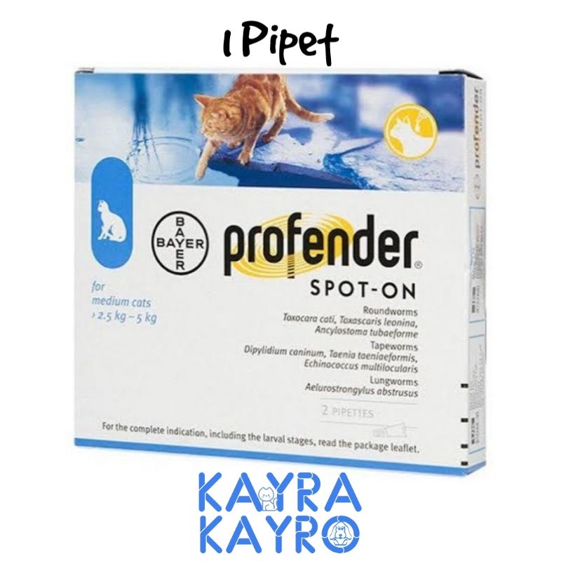 Jual Profender Spot-On for Medium Cat (2.5-5 kg) 1 Pipet/Tube - Obat ...