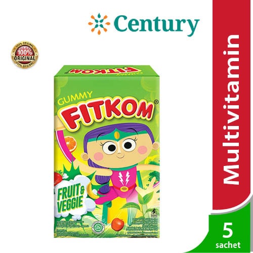 Jual Fitkom Gummy Fruit & Veggie - Isi 1 Sachet | Shopee Indonesia