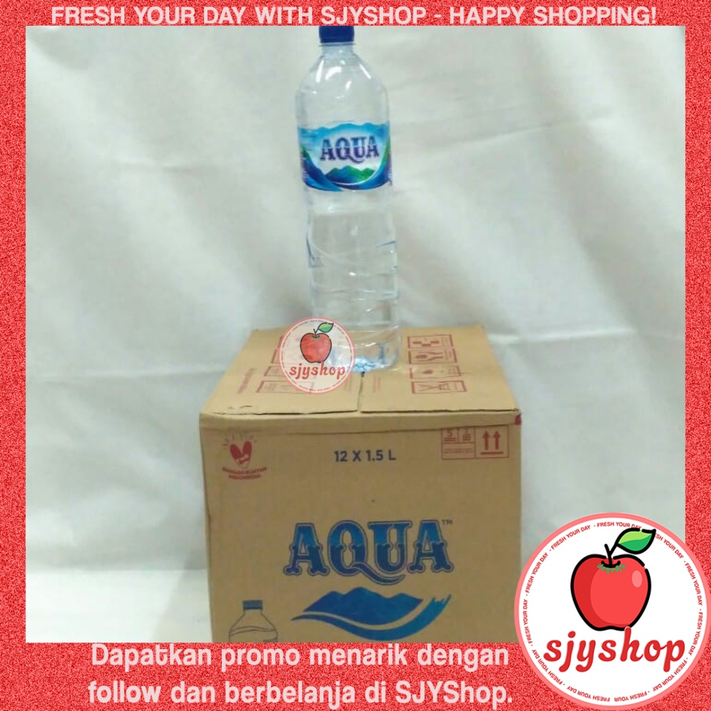 Jual Aqua Botol 1500ml / 1,5 liter Air Mineral / 1 Dus isi 12 pcs / Produk Hemat - SJYShop ...