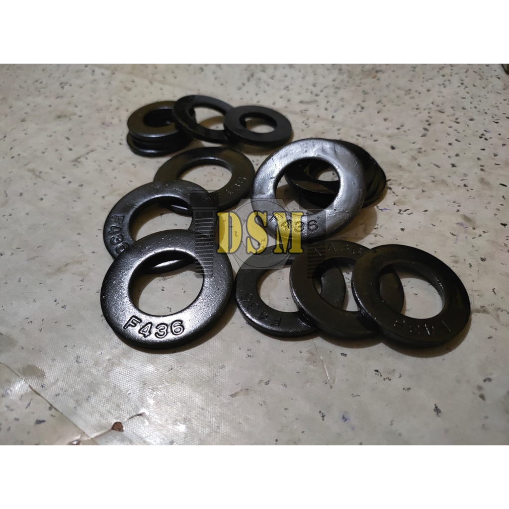Jual F 436 / Ring Plat Baja Hitam 5/8" / Washer Plated M16 Black Steel ...