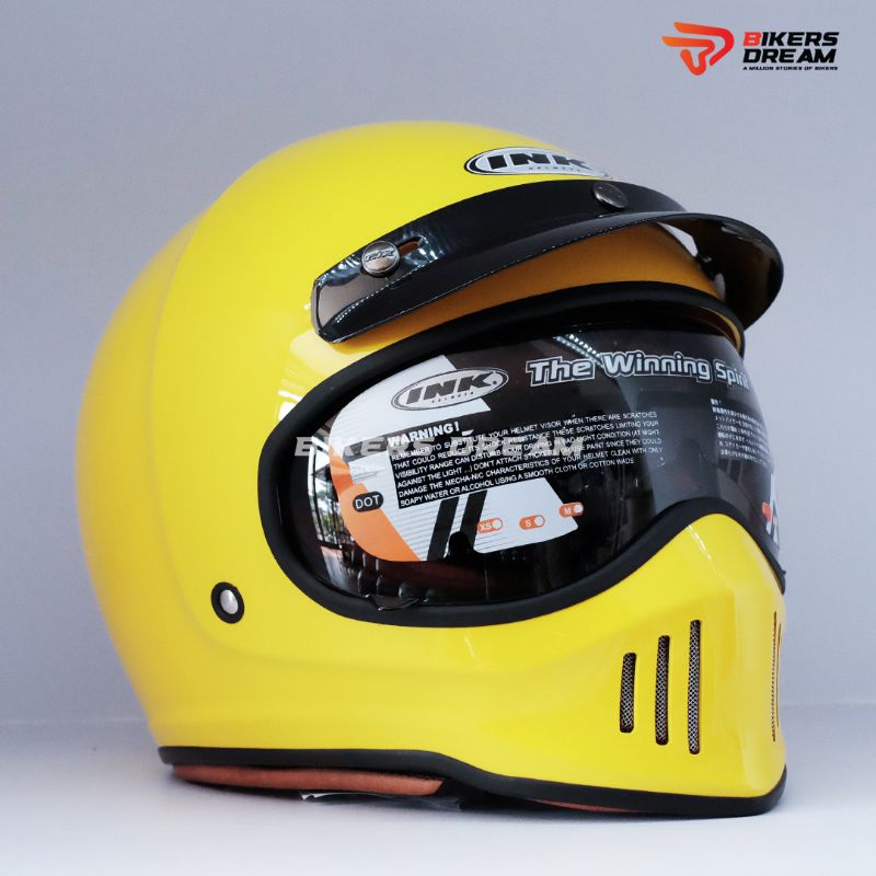 Jual HELM INK TROOPER POLOS CRIMSON YELLOW | Shopee Indonesia