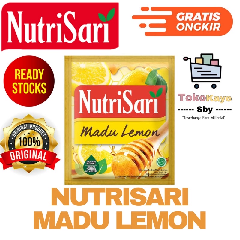 Jual Nutrisari Madu Lemon 1 renceng isi 10 sachet | Shopee Indonesia