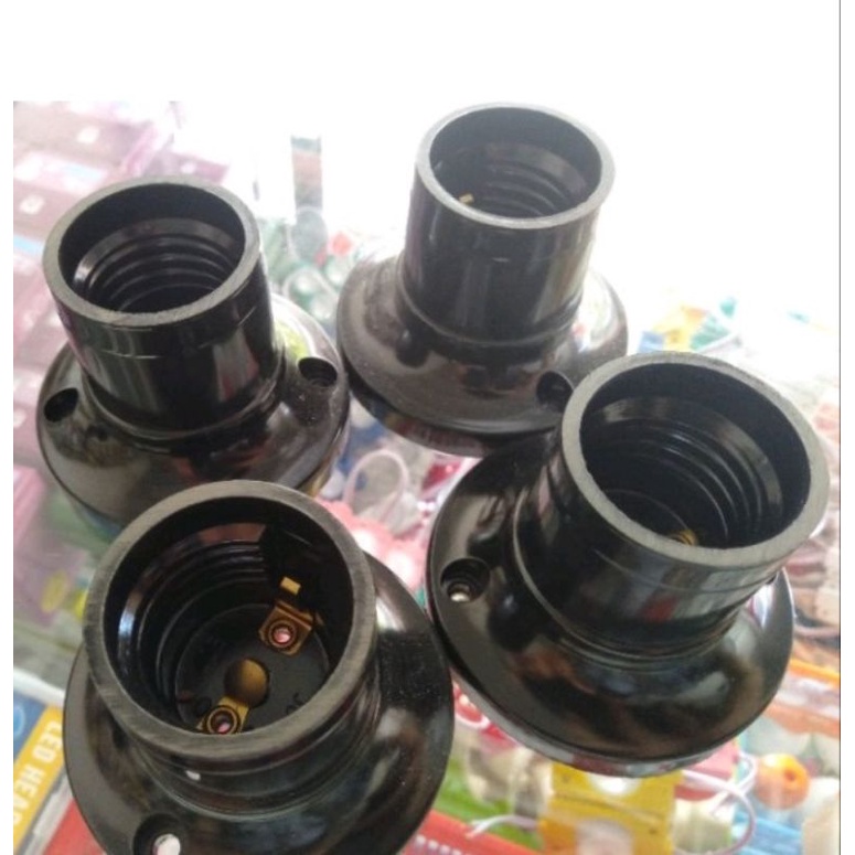 Jual Fitting plafon tempel E27 Broco fiting piting hitam Broco | Shopee ...