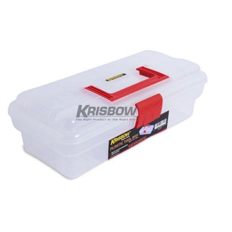 Jual KRISBOW Kotak Alat/PLASTIC TOOL BOX 30.5X15X10CM LRPTB9 | Shopee Indonesia