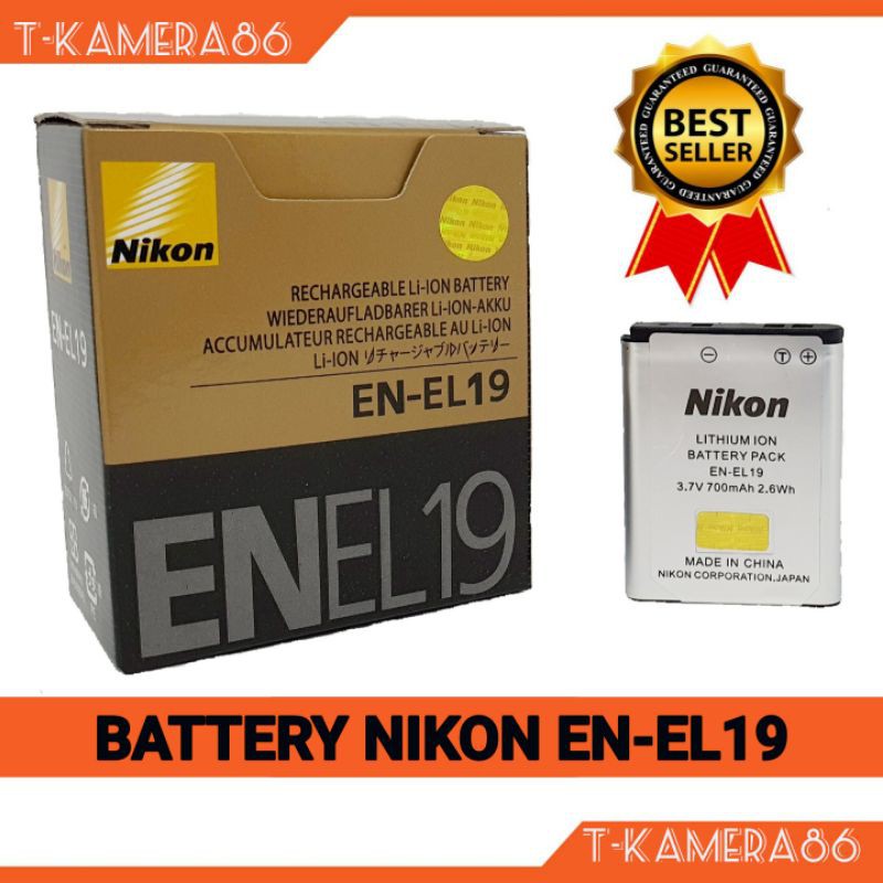 Jual Baterai EN-EL19 For Nikon Coolpix S2500 S2600 S2700 S2800 S2900 S3100 S3200 S3300 S3400 ...