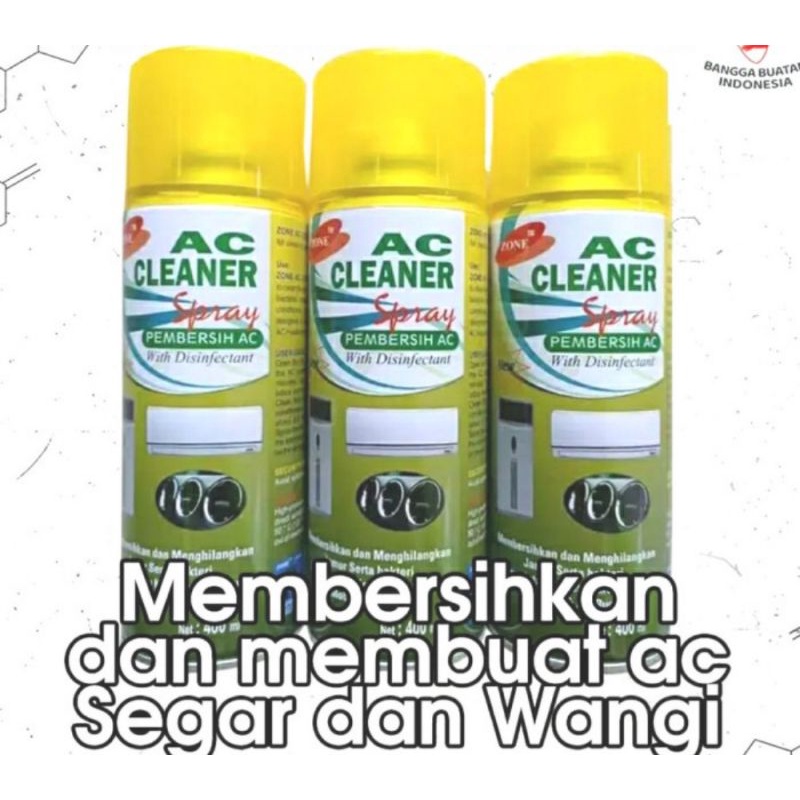 Jual Zone AC Cleaner Lemon Refresher Pembersih AC Mobil 400 ml | Shopee ...