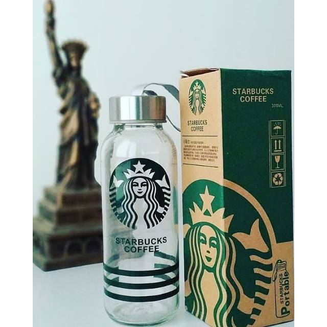 Jual Botol Kaca Starbuck 300ML - Bottle Tumbler Starbucks 300 ml ...