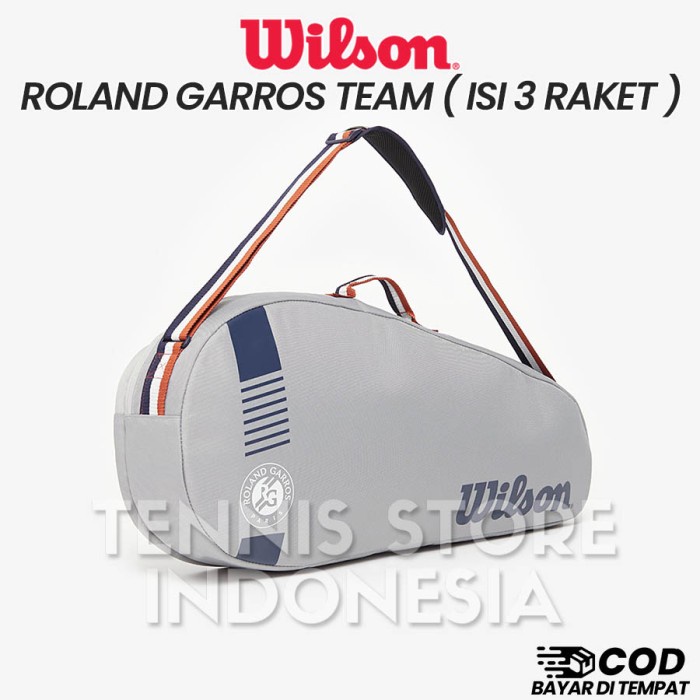 Jual Tas Tenis Wilson Roland Garros Team 3R 3 R Raket Bag 2022 Original ...