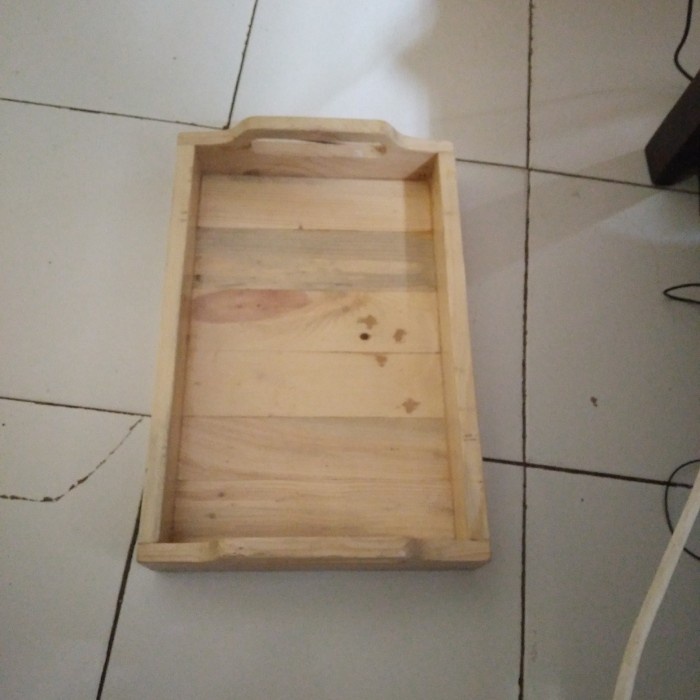 Jual Wooden Tray Nampan Kayu Baki Kayu Kotak Panjang Besar Sedang Kecil ...