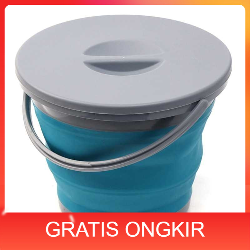 Jual Ember Lipat Portable 5L Water Bucket Foldable Collapsible | Shopee ...