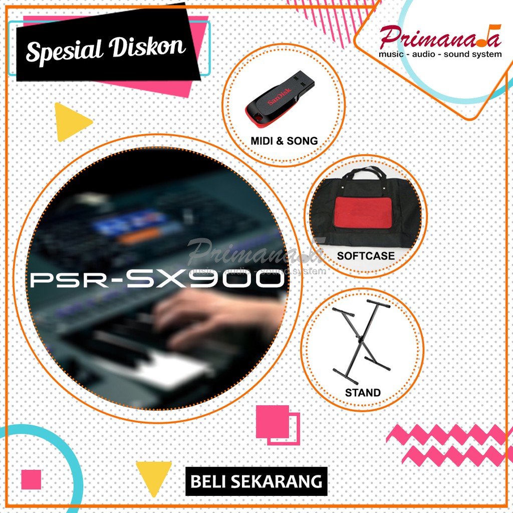 Jual Paket Keyboard Augmented (Yamaha PSR SX 900 +Soft Case+ Single ...