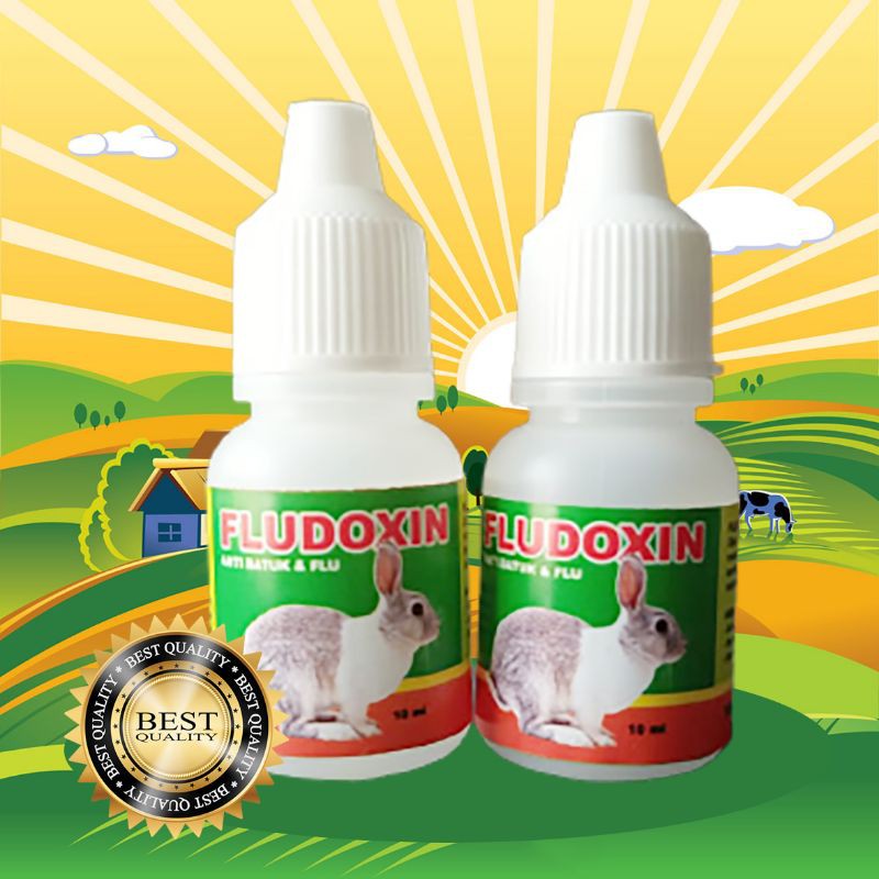 Jual FLUDOXIN ORAL - Obat Flu Kelinci / Obat Pilek Kelinci / Obat ...