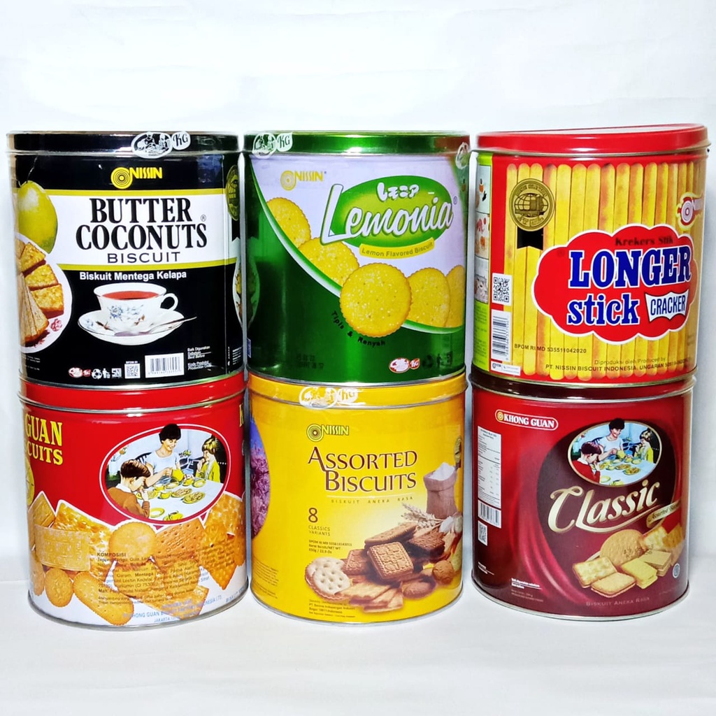 Jual BISKUIT KHONG GUAN & NISSIN KEMASAN KALENG | Shopee Indonesia