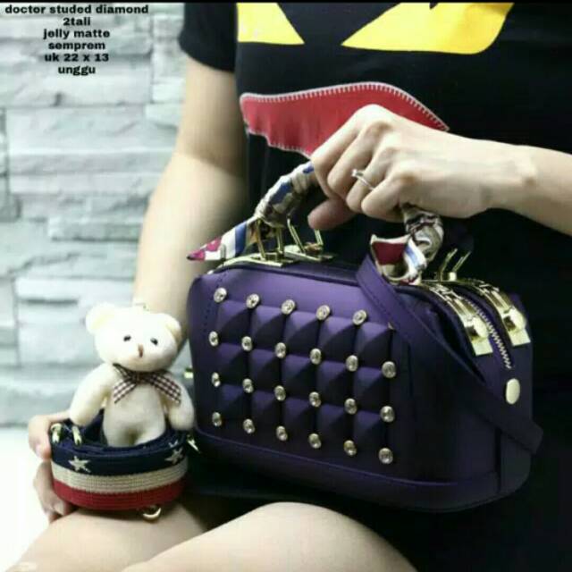 Jual TAS! CHANEL DOCTOR STUDED DIAMOND JELLY MATT | Shopee Indonesia