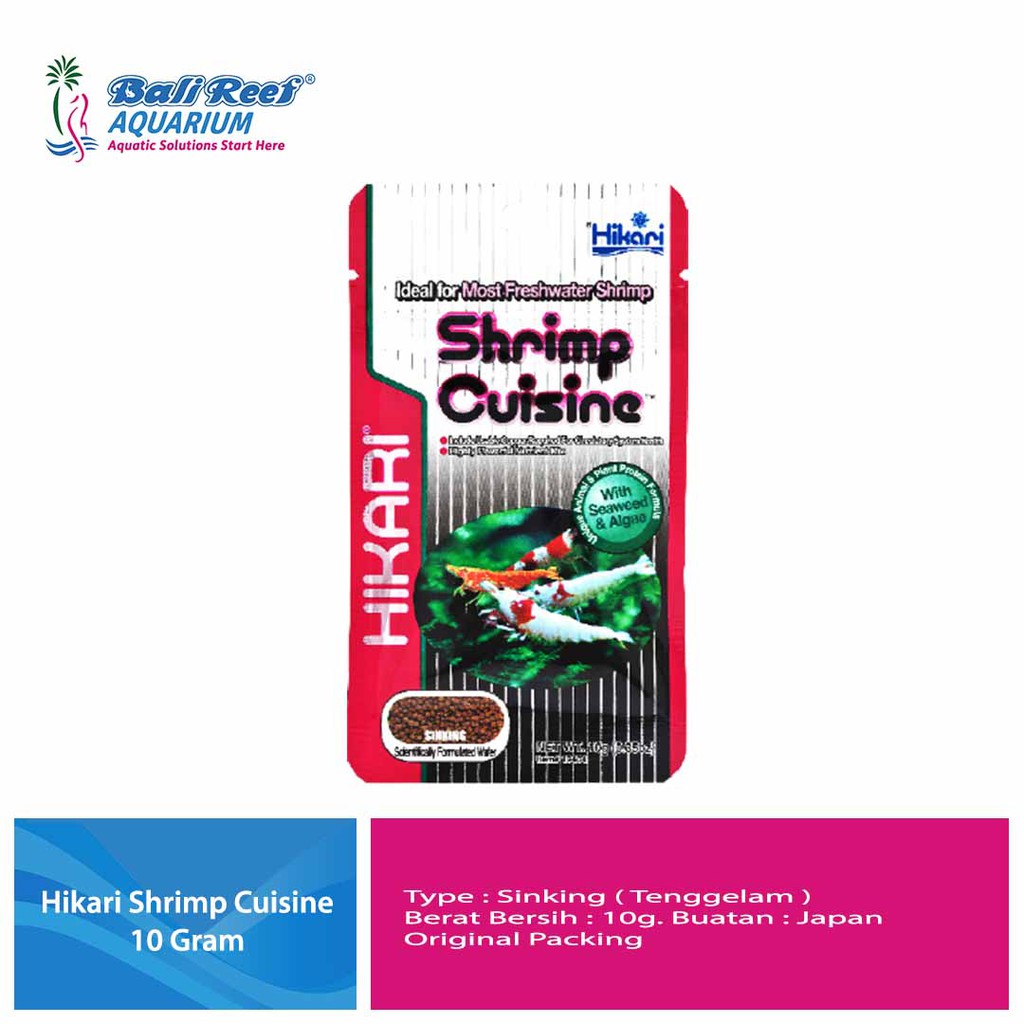 Jual Hikari Shrimp Cuisine Pelet Udang Hias Pakan Udang Aquascape ...
