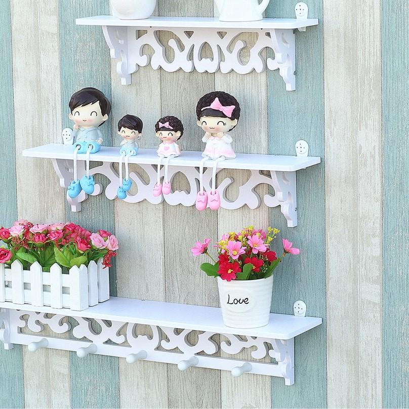 Jual DODORY HL0055 Rak Dinding Ambalan Vintage 3 In 1 Bahan WPC Putih ...