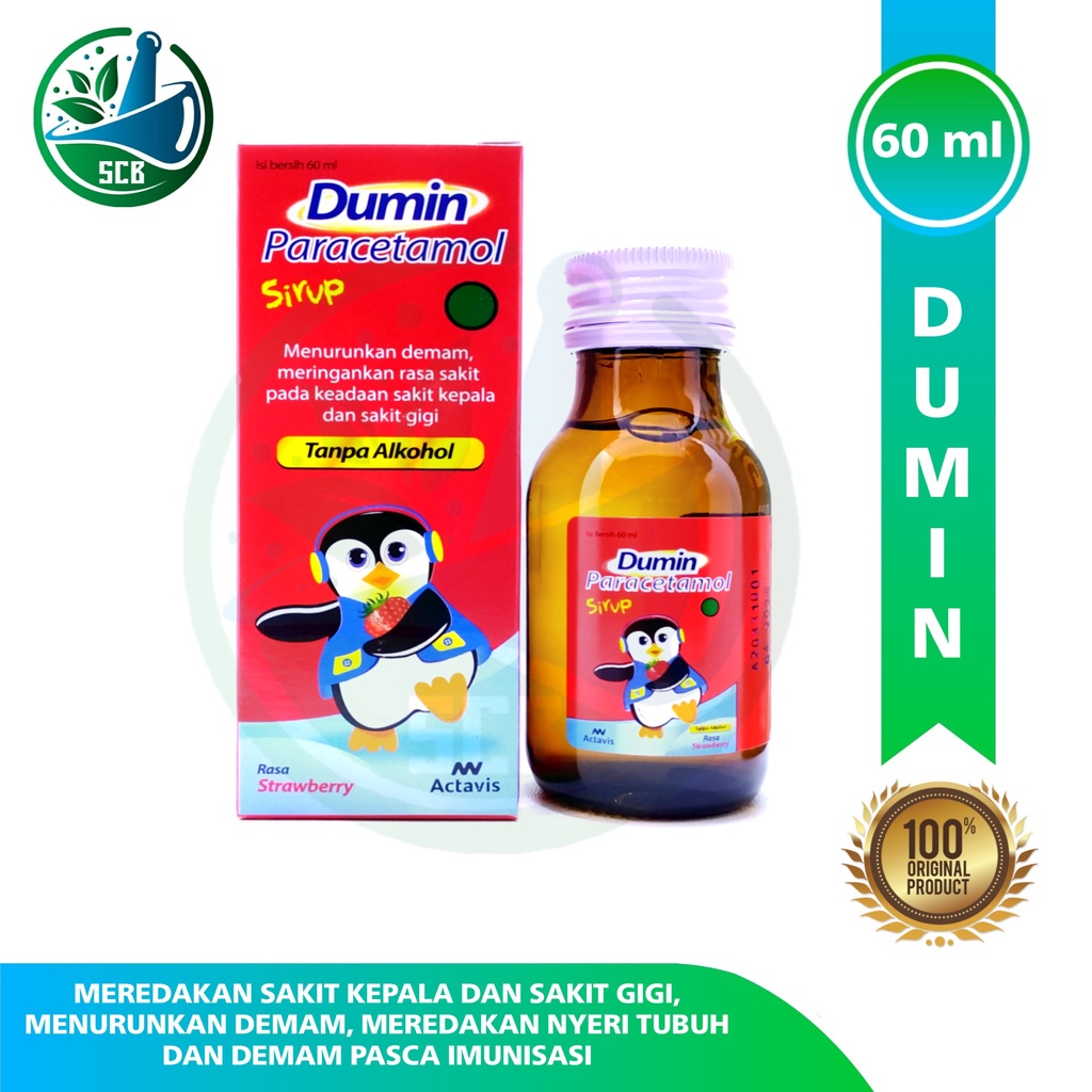 Jual Dumin Syrup 60 mL - Paracetamol Obat Panas Anak | Shopee Indonesia